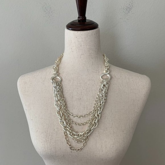 Jose & Maria Barrera | Jewelry | Nwt Jose Maria Barrera Signed Silver Statement Chain Link ...